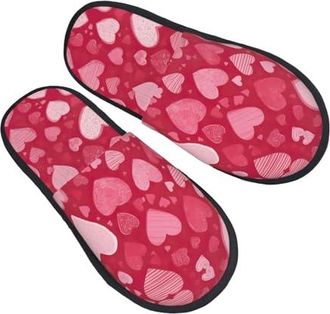 Generic Pantoufles Moelleuses Impression Pour La Saint-Valentin Chaussons L&eacute;g&egrave;res Hiver Chausson Pour Ext&eacute;rieur Int&eacute;rieur Unisex L