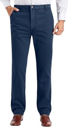 Generic Jean Homme Jeans Homme Bureau Smart Casual Jean Droit Taille Haute Automne - Coupe Large D&eacute;contract&eacute;e, Id&eacute;al pour Look Boho ou Urbain Chic