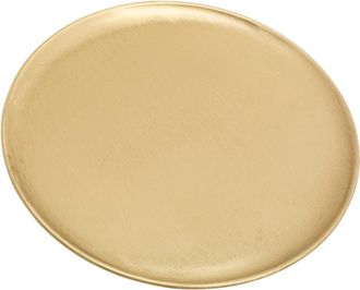 NKlaus Kerzenteller rund Ø21cm Modern Messing Gold Untersetzer Dekoration Stumpenkerze 10574