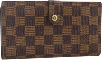 Louis Vuitton unisex, Pre-owned, Brun, Taille: ONE Size Portefeuille Damier Ebene Pre-owned