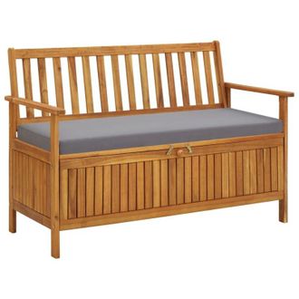 vidaXL Gartenbank mit Stauraum 120 cm Massivholz Akazie vidaXL
