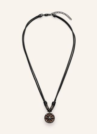 s.Oliver S.Oliver Halskette Aus Echtleder grau