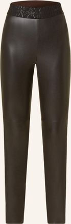 Cambio Cambio Leggings Randa In Lederoptik braun