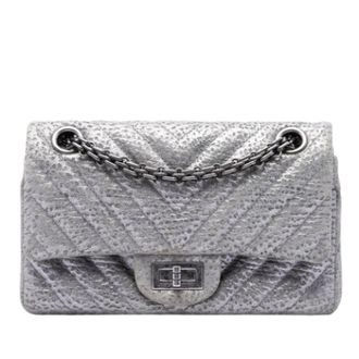 Chanel Sac bandouli&egrave;re vintage Double Flap Pre-owned - Femme - Pre-owned - Gris - Taille: ONE Size