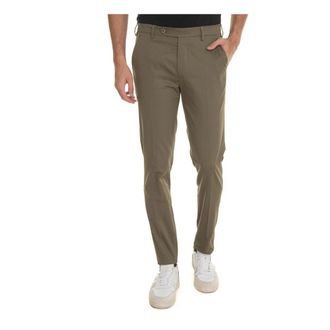 Berwich Einfarbige Morello Chino-Hose mit Schneiderschlitz - - Trousers - Herren - Gr&uuml;n - 3XL