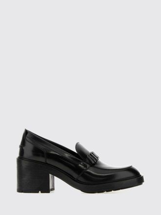 Ferragamo Mocassins penny Vara en cuir bross&eacute; avec talon moyen