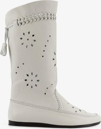 Isabel Marant Welky leather boots with cut-out details - ISABEL MARANT - gender_Woman