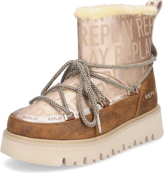 Replay Damen Stiefeletten mit Schn&uuml;rung, Brown 012 (Braun), 36