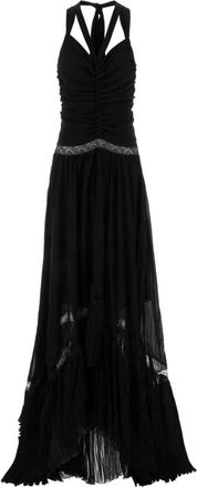 Blumarine Femme, Robes, Noir, Taille: 36 FR Robe Georg avec dentelle