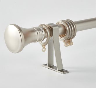 Generic Gardinenstange Raumteiler Mit Dekorativen Endst&uuml;cken Und Wandhalterung 70-600cm F&uuml;r &Ouml;senvorh&auml;nge Schwere Dekorative Vorhangstange F&uuml;r Fenster Und T&uuml;re