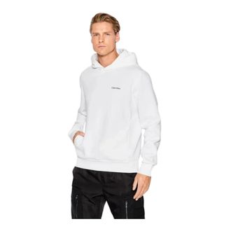 Calvin Klein Homme, Sweatshirts et sweats &agrave; capuche, Blanc, Taille: XL Pull &agrave; Capuche