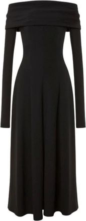 Alberta Ferretti Femme, Robes, Noir, Taille: 42 FR Robe de soir&eacute;e &eacute;paules d&eacute;nud&eacute;es