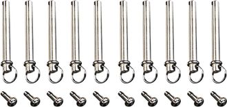 Cabilock 10 Sätze Fan-Zubehör Handventilator Lüfter Nüsse Schaftnieten aus Metall Mutter und Nieten Vollschaftniet Handheld Verschluss Bambuspapier Reperaturse