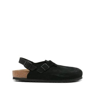 Birkenstock Homme, Chaussures, Noir, Taille: 41 EU Suede Slingback Clog