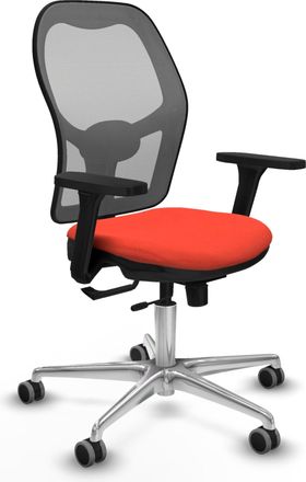 Piqueras y Crespo Schreibtischstuhl Orange Jorquera mit 3D-Armlehnen, h&ouml;henverstellbare Lendenwirbelst&uuml;tze, ausgestattet mit Syncro/Traslack und eingespritztem Schaum. 