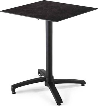 Oviala Table de terrasse 70 cm inclinable stratifi&eacute; ardoise