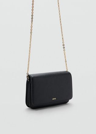 Mango Petit sac bandouli&egrave;re noir - Femme - Taille unique - MANGO