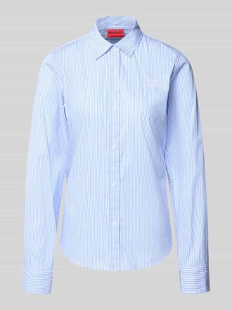 HUGO BOSS Taillierte Hemdbluse aus Baumwoll-Mix Modell THE ESSENTIAL SHIRT