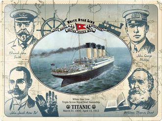 Nostalgic Art 23109 Ships und Sea Titanic Mannschaft, Blechschild, 30 x 40 cm