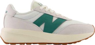 New Balance 370 Sneaker f&uuml;r Herren, Wildleder (Wei&szlig;/Gr&uuml;n)