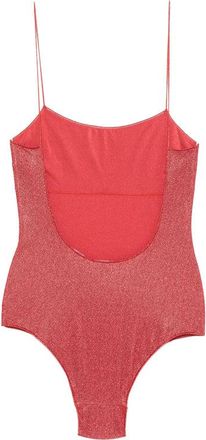 Os&eacute;ree Lurex One-Piece Swimsuit - Red