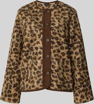Vero Moda Teddyjacke mit kontrastierender Knopfleiste