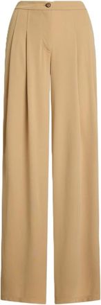 Ralph Lauren Femme, Pantalons, Beige, Taille: 36 FR Chabrell Pleated Wide Leg Pantalons