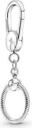 Pandora Icons Porte-charms pour sac en argent sterling avec petit pendentif O