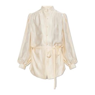 Valentino Garavani Seidenhemd - - Blouses & Shirts - Damen - Beige - XS
