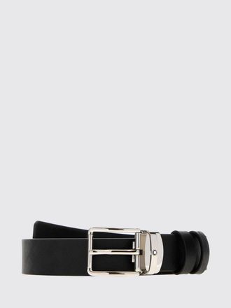 Montblanc Ceinture ajustable en cuir avec boucle en m&eacute;tal &agrave; logo grav&eacute;