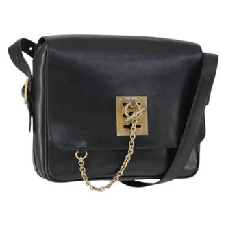 Celine Pre-owned Vintage Leder Umh&auml;ngetasche - - Pre-owned - Damen - Schwarzk - ONE SIZE