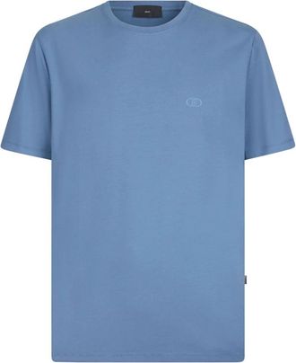 Liu Jo Homme, Tops, Bleu, Taille: S T-Shirt Basiccontra