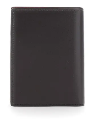 Saint Laurent Leather Logo Card Case - Black