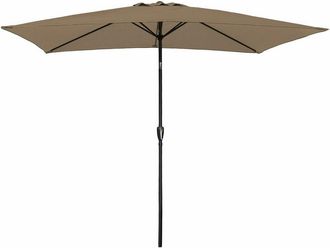 Happy Garden Parasol droit HAPUNA rectangulaire 2x3m taupe