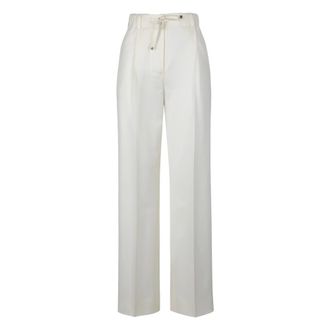 Moncler Femme, Pantalons, Blanc, Taille: 34 FR Pantalon Tailleur