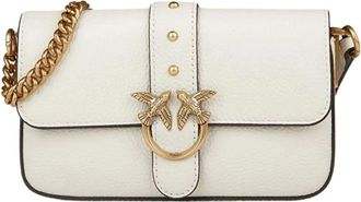 Pinko Pinko, Femme, Sacs, Blanc, Taille: ONE Size Love One Slouchy Baby Bottalato Soft