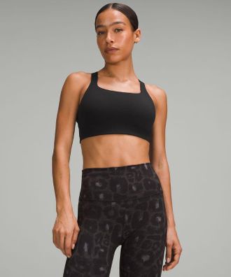 lululemon Soutien-gorge dentraînement à encolure carrée en Ultralu Maintien moyen, bonnets D/DD pour Femmes - Taille 10