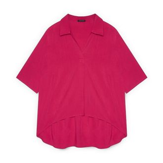 Fiorella Rubino Boxy Bluse mit Polokragen - - Blouses & Shirts - Damen - Rosa - M