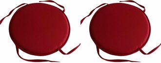 Generic 38cm Rund Sitzkissen mit B&auml;nder - 2er Set rutschfest & Gem&uuml;tlich Stuhlkissen Sitzpolster f&uuml;r Stuhl Weiches Sitzkissen Sitzauflage f&uuml;r Stuhl, Bank, Hoc