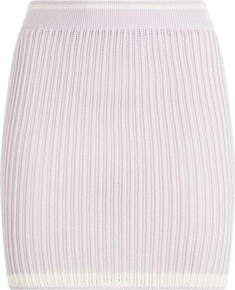 Philipp Plein Femme, Jupes, Rose, Taille: 40 FR Mini-jupe Tricot&eacute;e