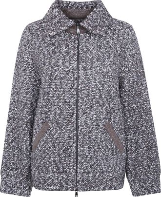 D.exterior D. EXTERIOR Oversized Bomber Jacket Crystal