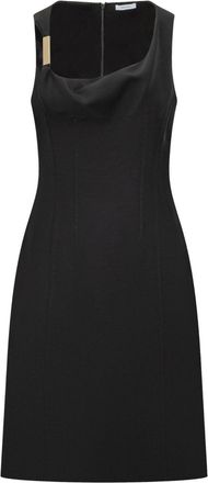 Ferragamo robe à coupe mi-longue - Noir