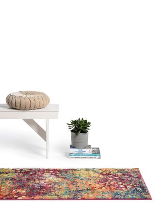 benuta Nest Vintage Teppich Casa - Mehrfarbig 70x240 cm - Teppich f&uuml;r Wohnzimmer, Schlafzimmer und Flur - Pflegeleicht - Fu&szlig;bodenheizung Geeignet