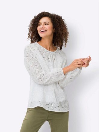 Heine Klassische Bluse Bluse Langarm