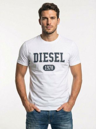 Diesel Rundhalsshirt Slim Fit Logo Shirt - T-DIEGOR 1-A