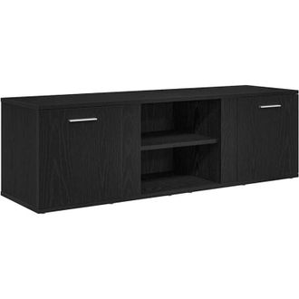 vidaXL TV-Schrank Schwarze Eiche 120x34x37 cm Holzwerkstoff vidaXL