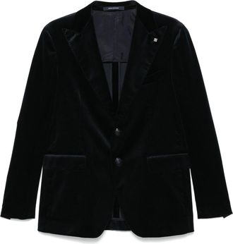 Tagliatore Sakko aus Samt - Blau