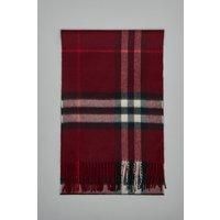 Burberry Checked Fringed-Edge Scarf