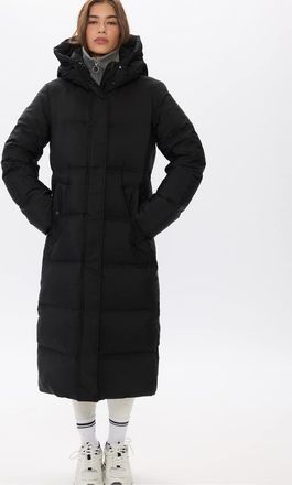 Stradivarius Doudoune droite coupe longue - Noir