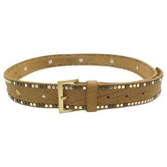 Zadig&Voltaire Ceinture en cuir Starlight - unisex - Accessoires - Brun - Taille: ONE Size